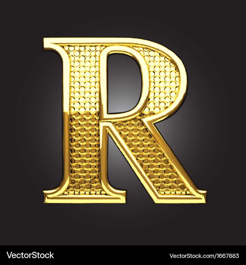 Golden figure Royalty Free Vector Image - VectorStock