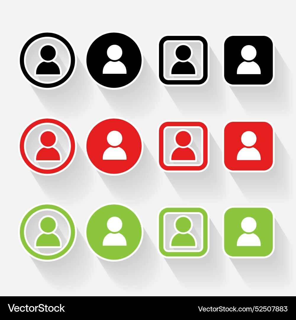 Isolated shadow user logo icon design Royalty Free Vector