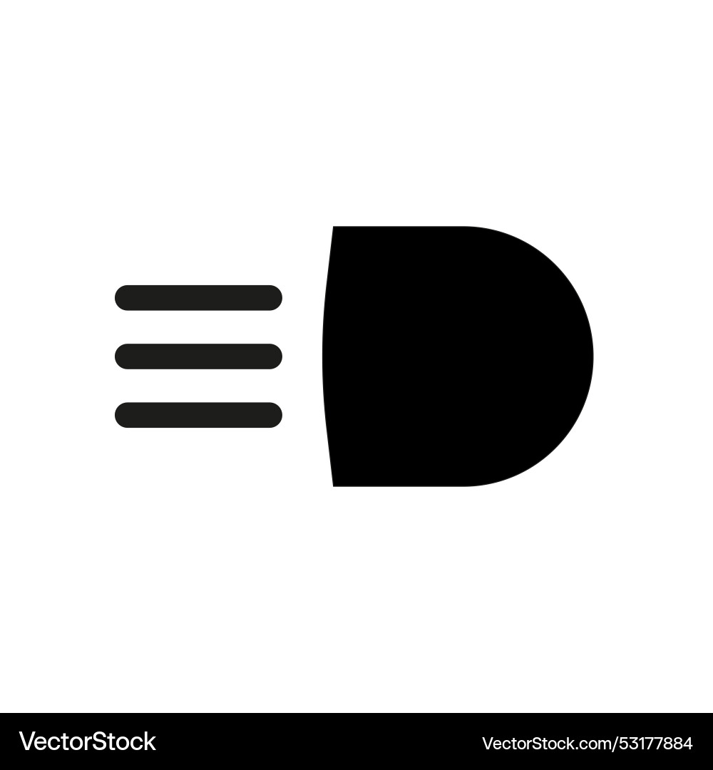 Flying bullet line icon stock image Royalty Free Vector