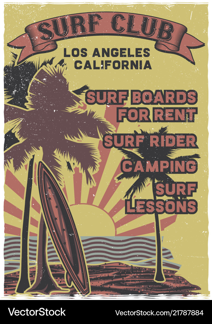 T-shirt or poster label design Royalty Free Vector Image