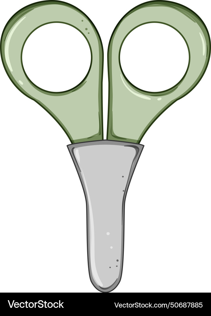 Children kid scissors cartoon Royalty Free Vector Image