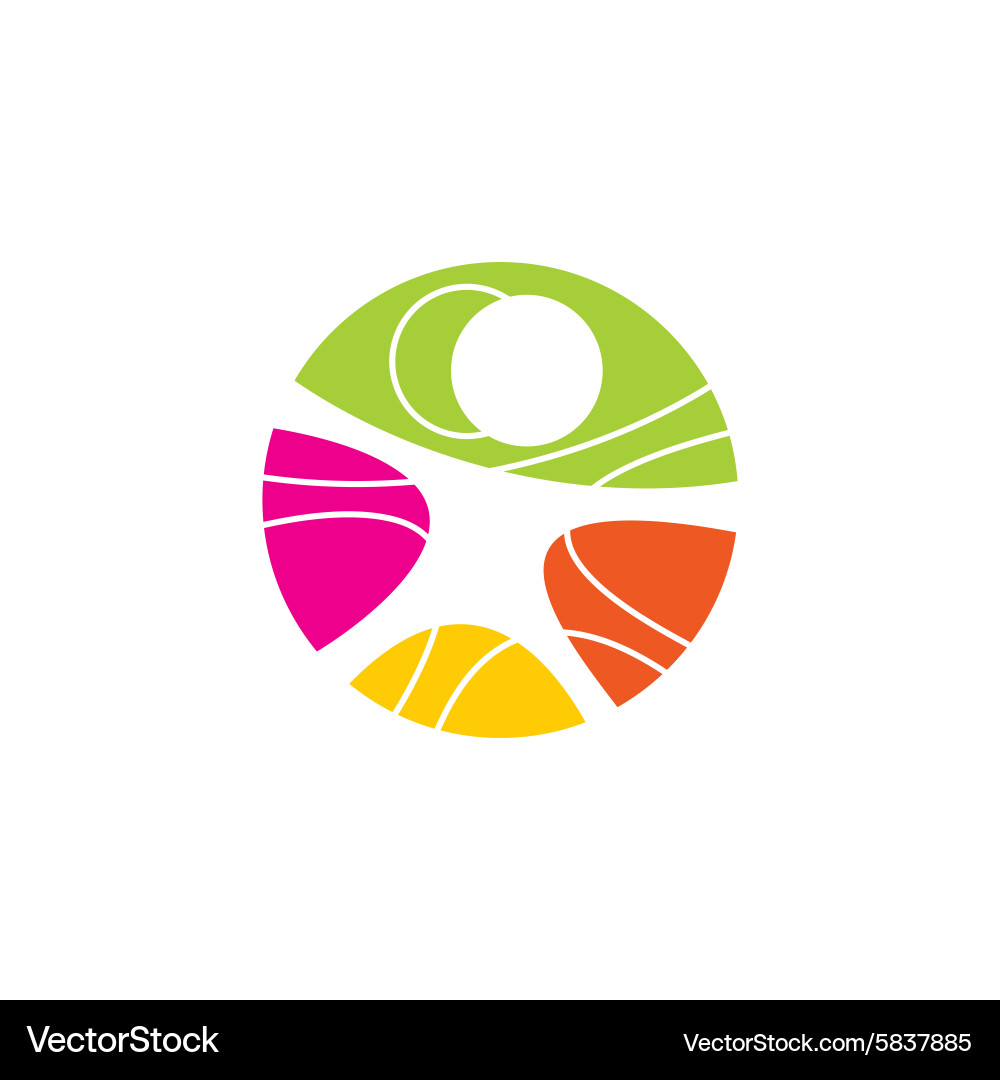 Vitruvian Man Symbol Royalty Free Vector Image