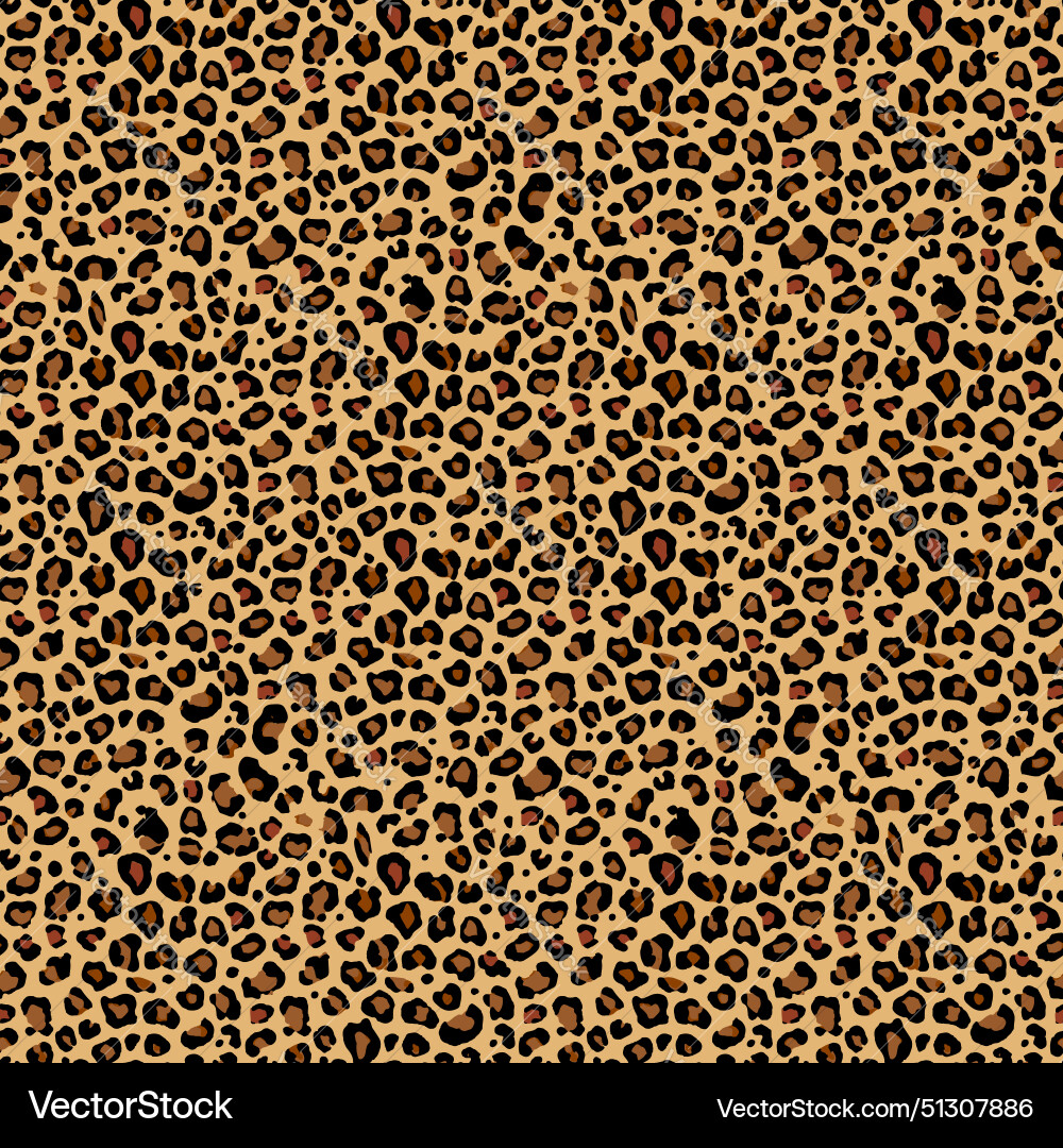 Leopard skin seamless pattern Royalty Free Vector Image