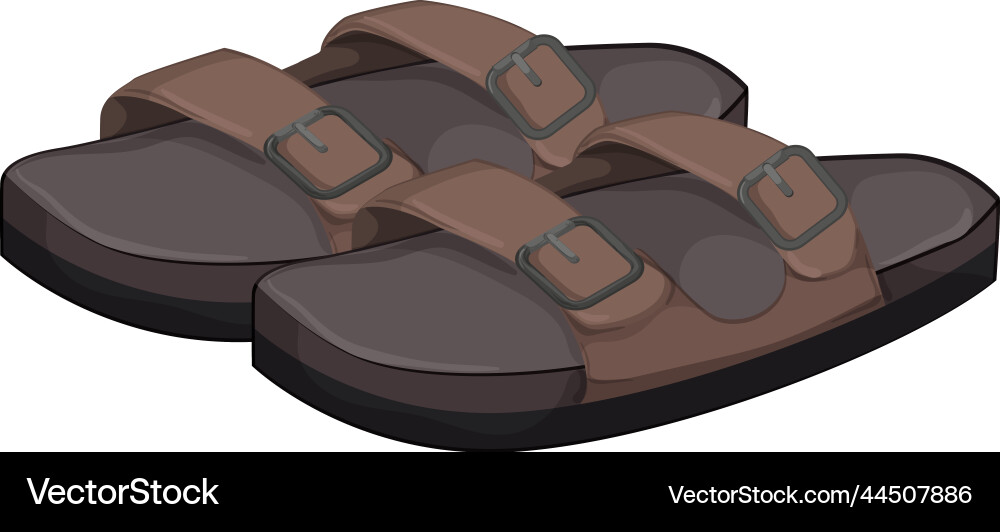 Model sandals women cartoon Royalty Free Vector Image