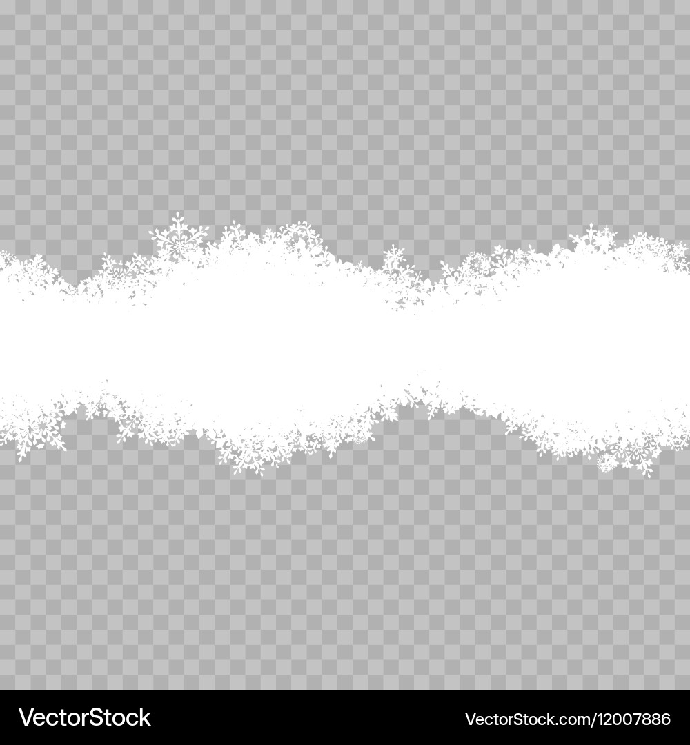 Snowflakes border eps 10 Royalty Free Vector Image