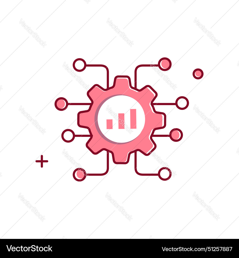 Expert system ai decision support icon design Vector Image