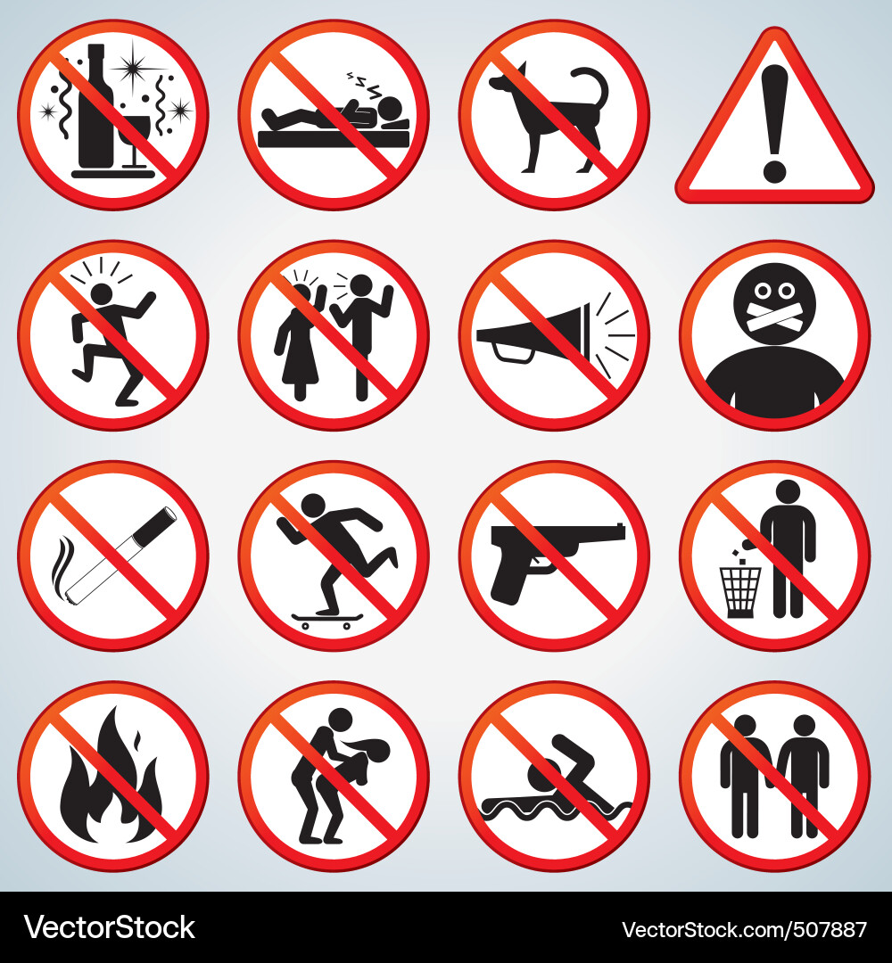 Funny Prohibited Signs