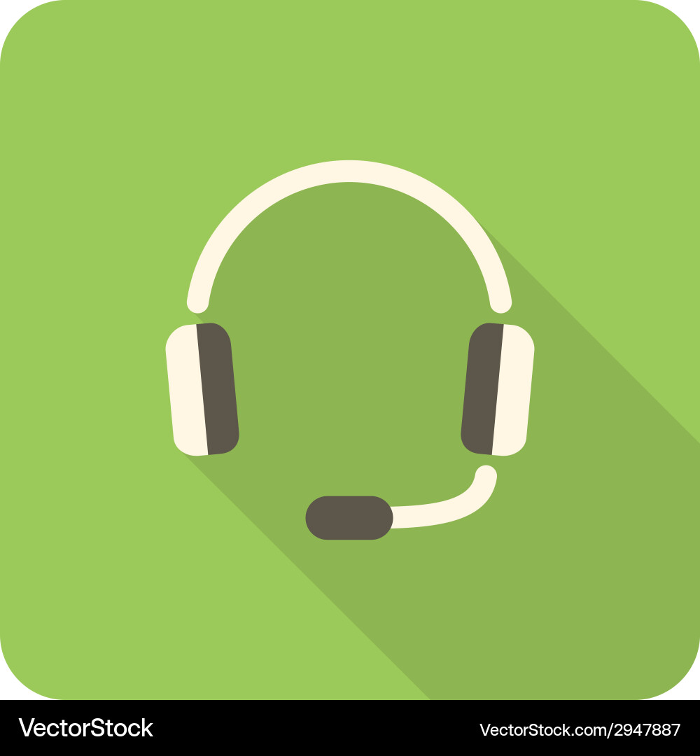 Headset icon Royalty Free Vector Image - VectorStock