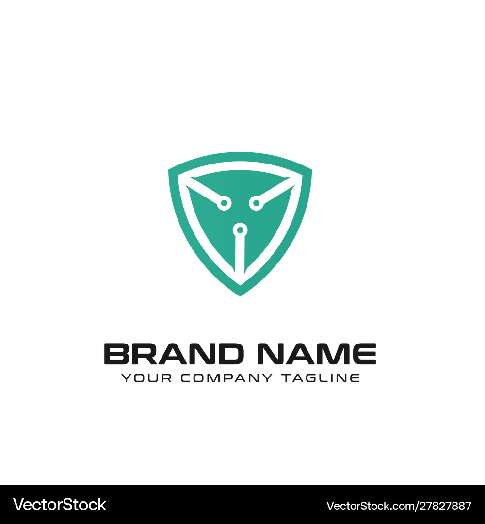 Security logo design Royalty Free Vector Image