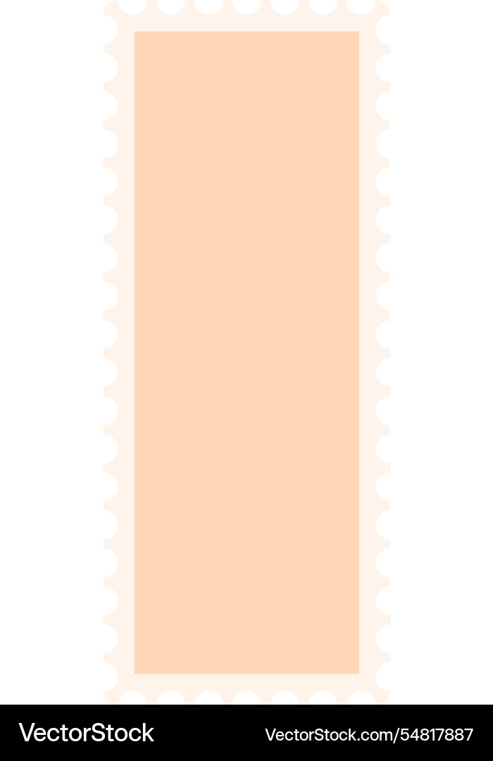 Simple yet elegant blank postage stamp design Vector Image
