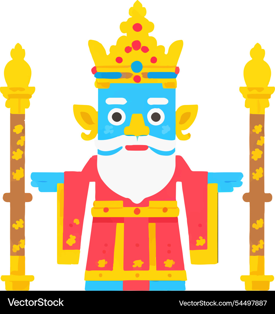 Wayang shadow legend movement tradition Royalty Free Vector