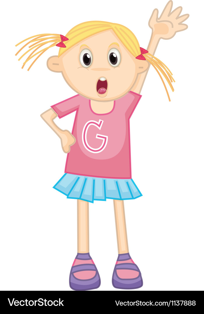 A girl Royalty Free Vector Image - VectorStock