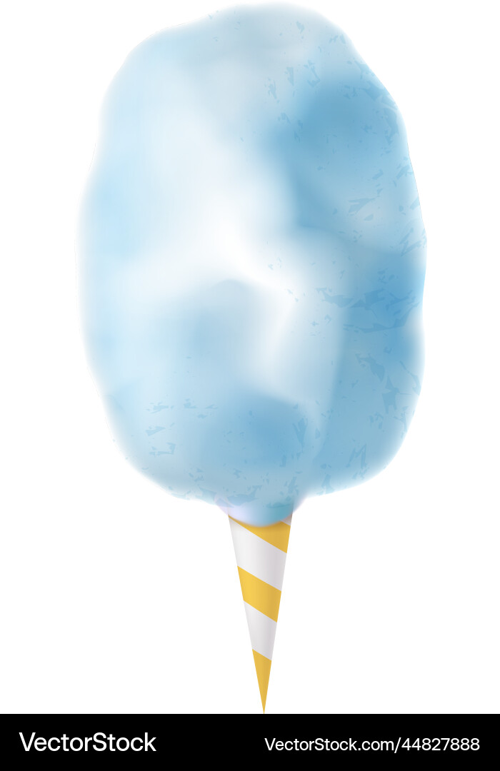 Blue cotton candy composition Royalty Free Vector Image