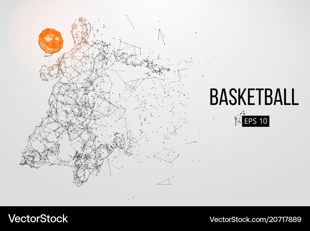 Basketball Player Silhouette Royalty Free Vector Image