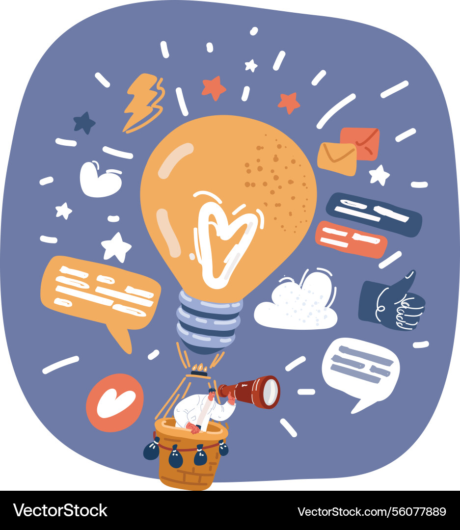 Businessman is trying Royalty Free Vector Image