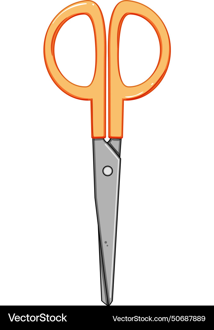 Craft kid scissors cartoon Royalty Free Vector Image