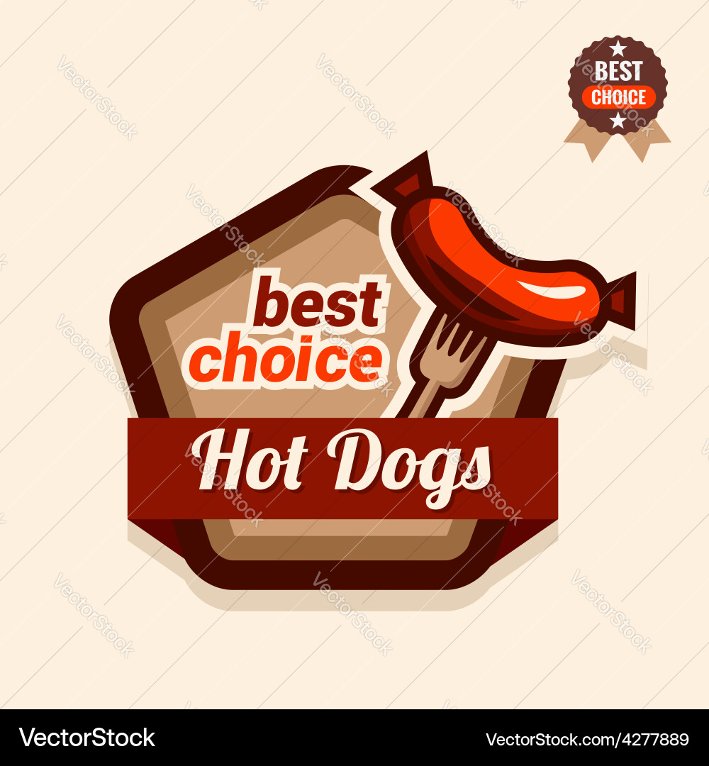 Hot Dogs Logo Lizenzfreies Vektorbild - VectorStock