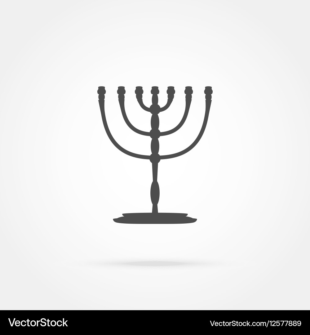 Menorah religion icon Royalty Free Vector Image