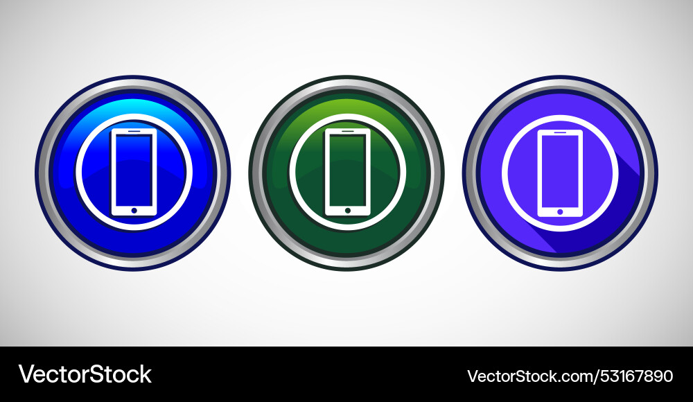 Call us now phone icon button set design Vector Image