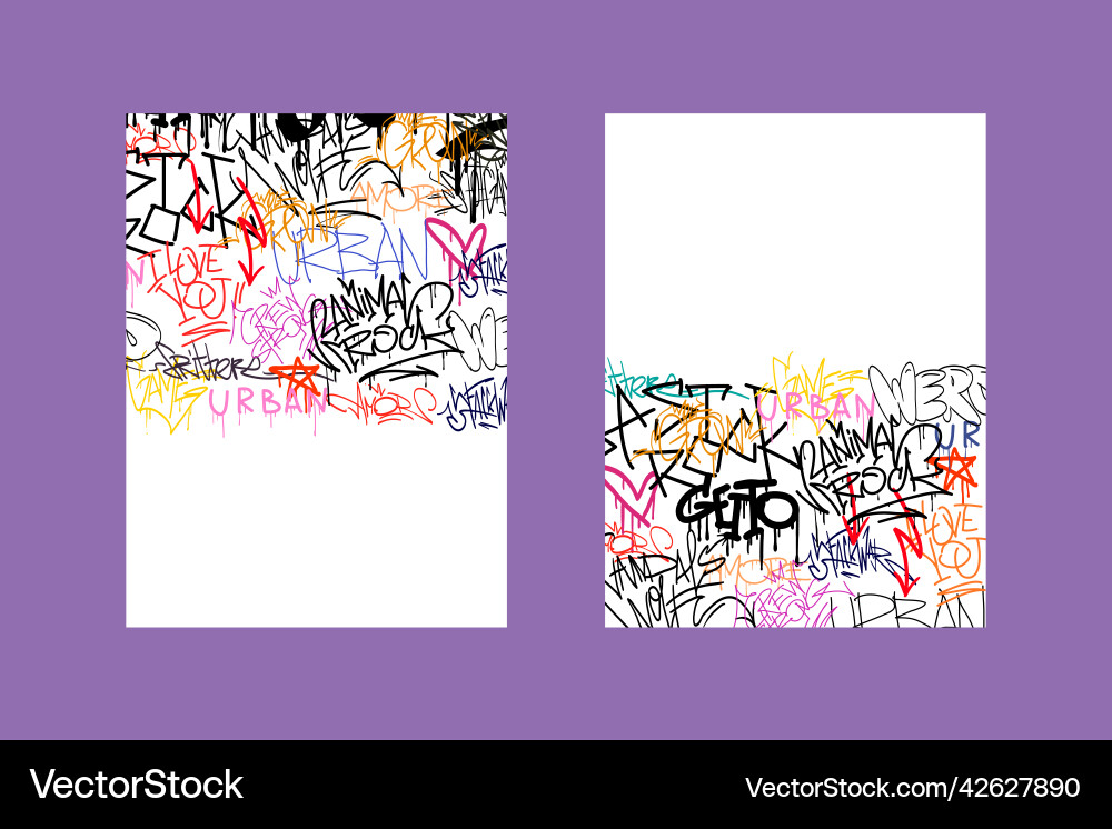 Graffiti Tag Street Art Posters Royalty Free Vector Image