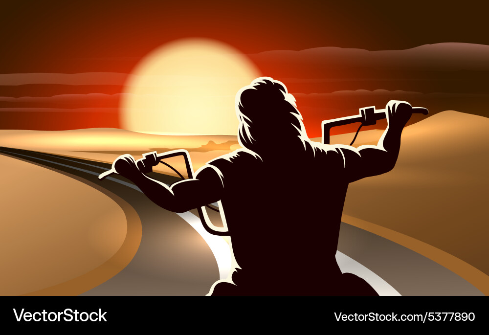 Night rider Royalty Free Vector Image - VectorStock