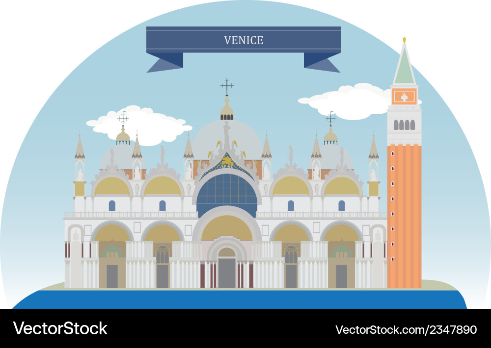 Venice Skyline Royalty Free Vector Image - VectorStock