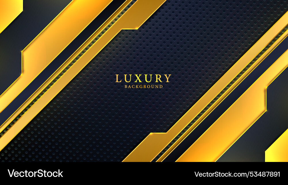 Abstract yellow neon light geometric background Vector Image