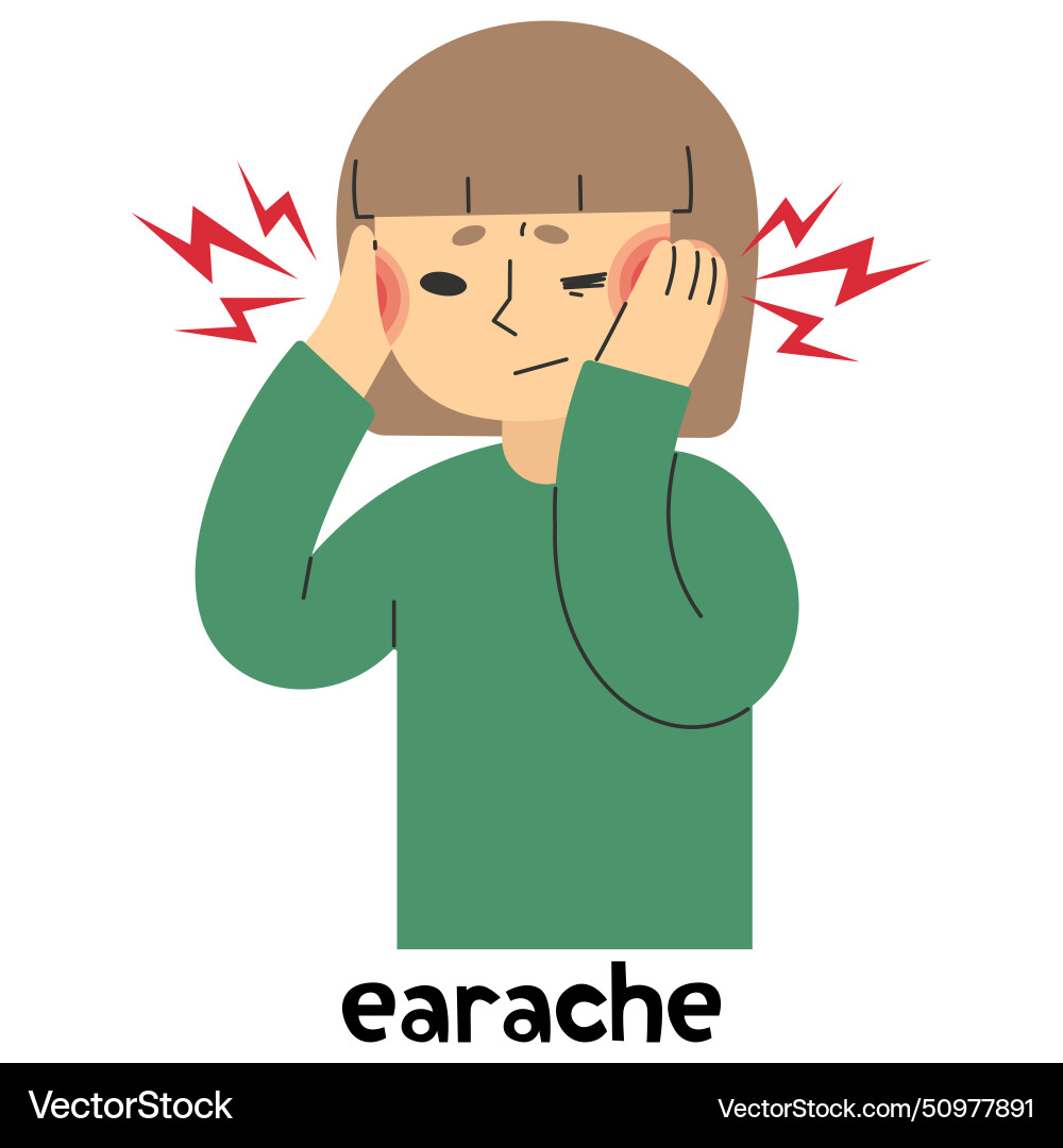 Earache 5 Royalty Free Vector Image - VectorStock