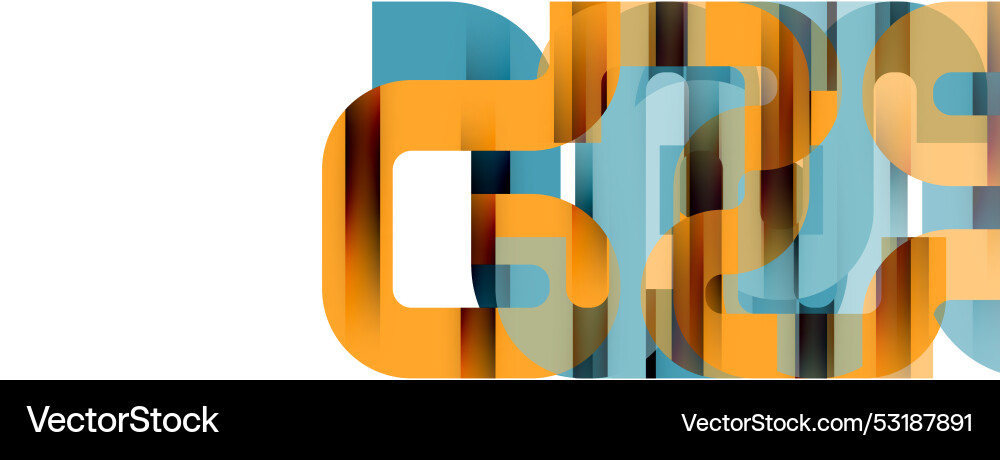 Lines abstract letter style design background Vector Image