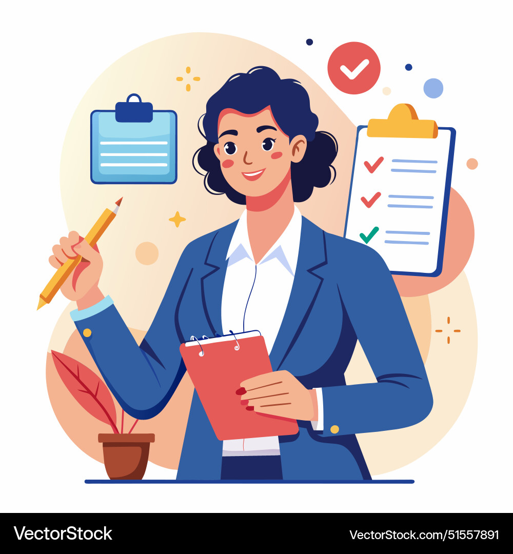 Meeting agenda priority important task for Vector Image