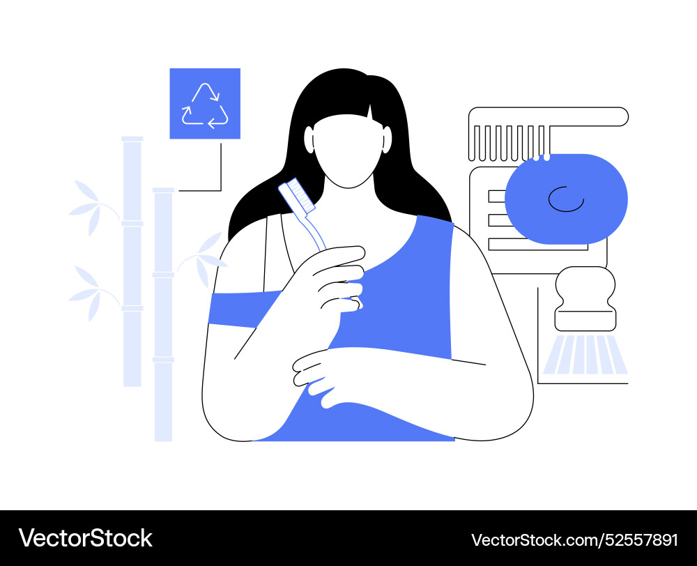 Use natural materials isolated cartoon Royalty Free Vector