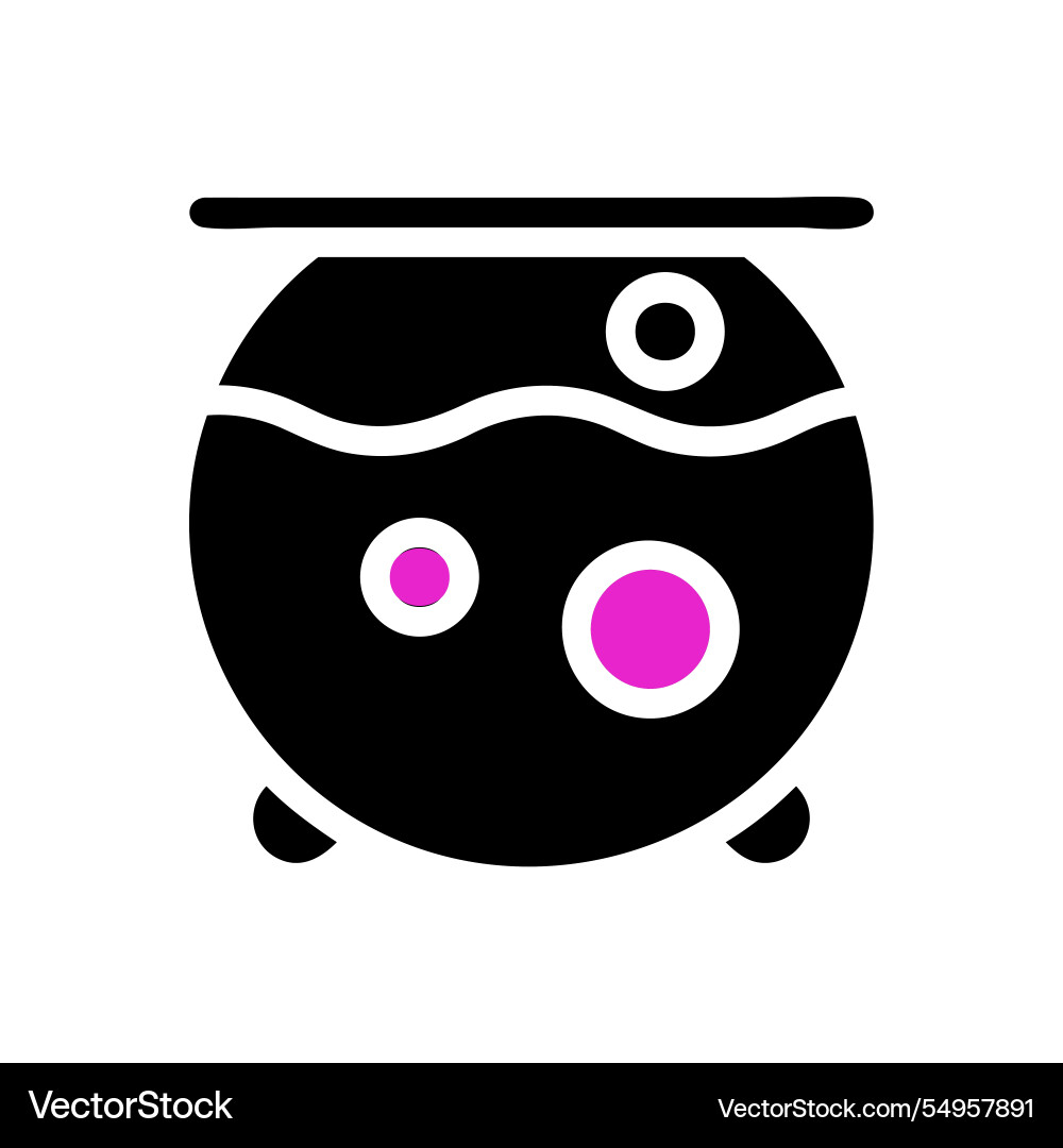 Witchs cauldron icon concept of magic potion Vector Image