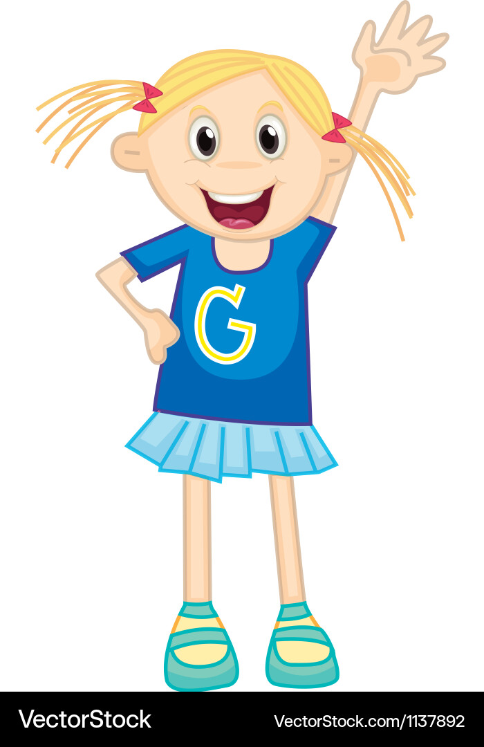 A girl Royalty Free Vector Image - VectorStock