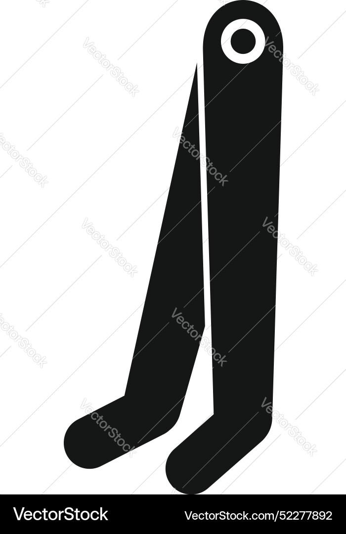 Drawing compass measuring distance icon simple Vector Image