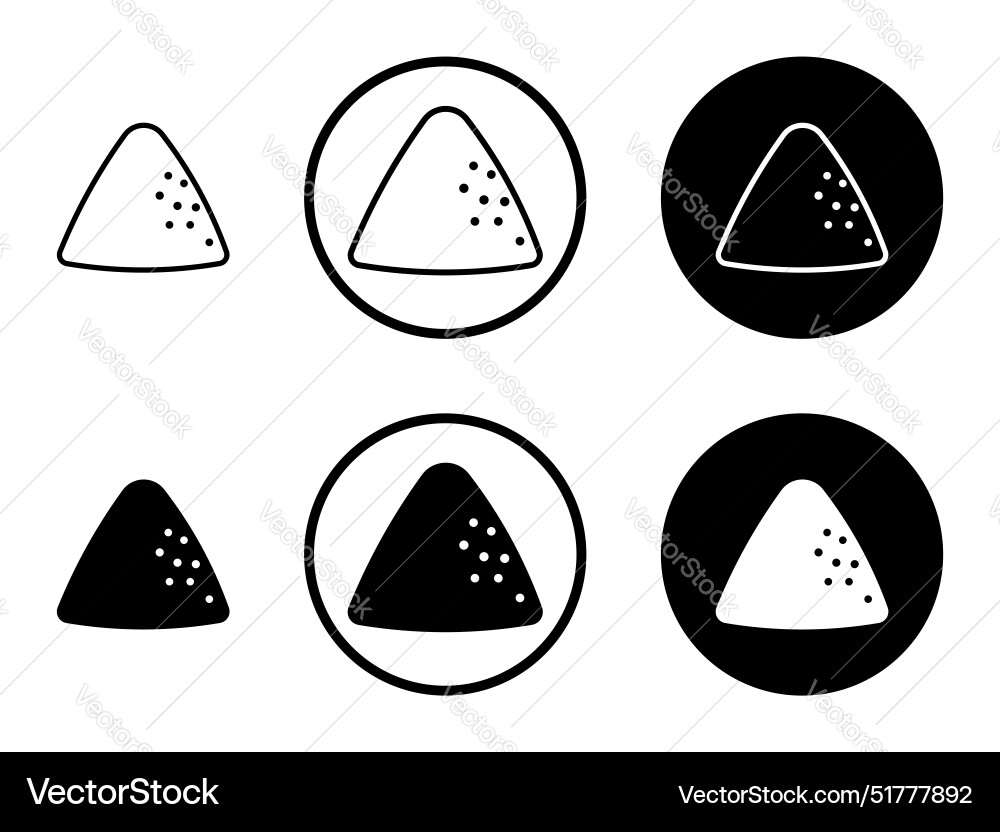 Mound icon set black filled and outlined style Vector Image