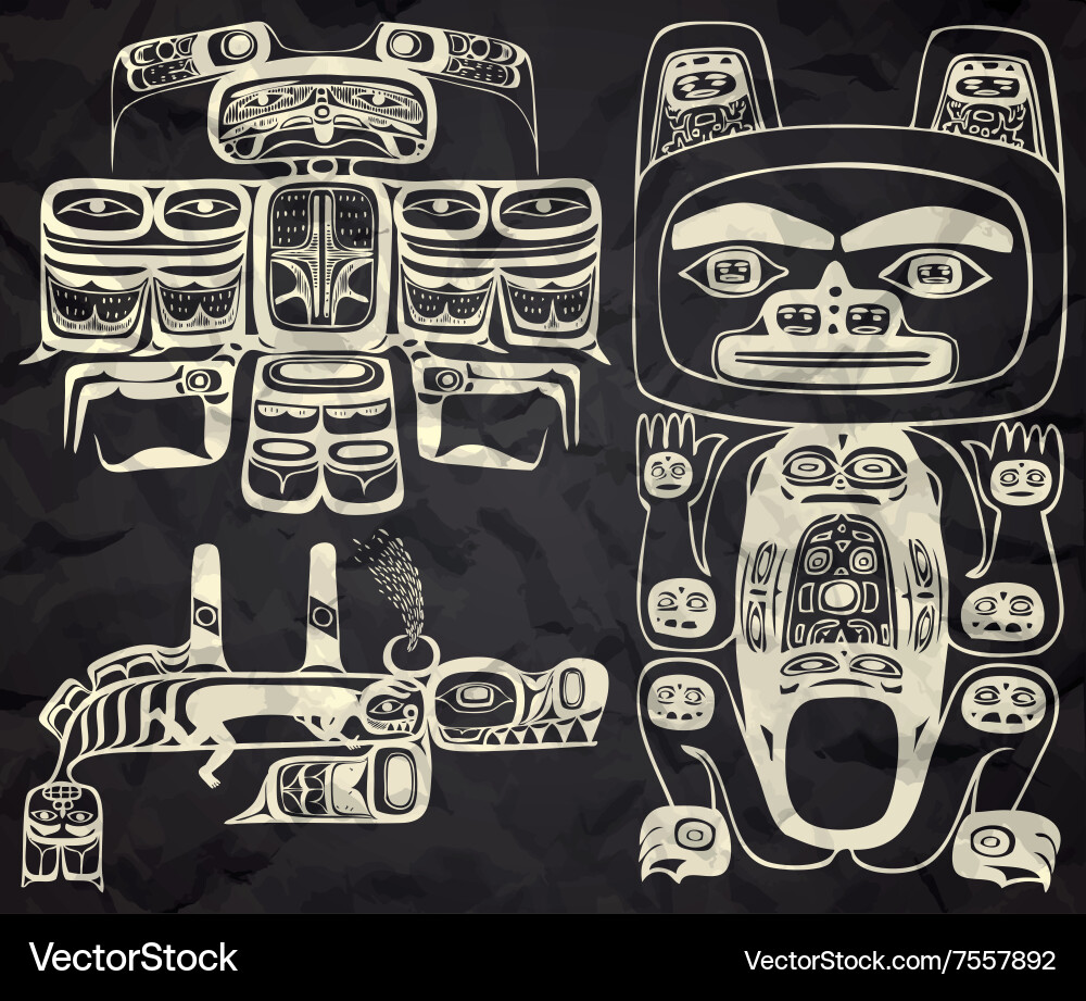 Native American Tribal Art Royalty Free Vector Image