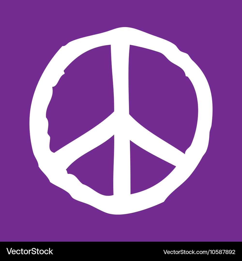 Peace sign Royalty Free Vector Image - VectorStock