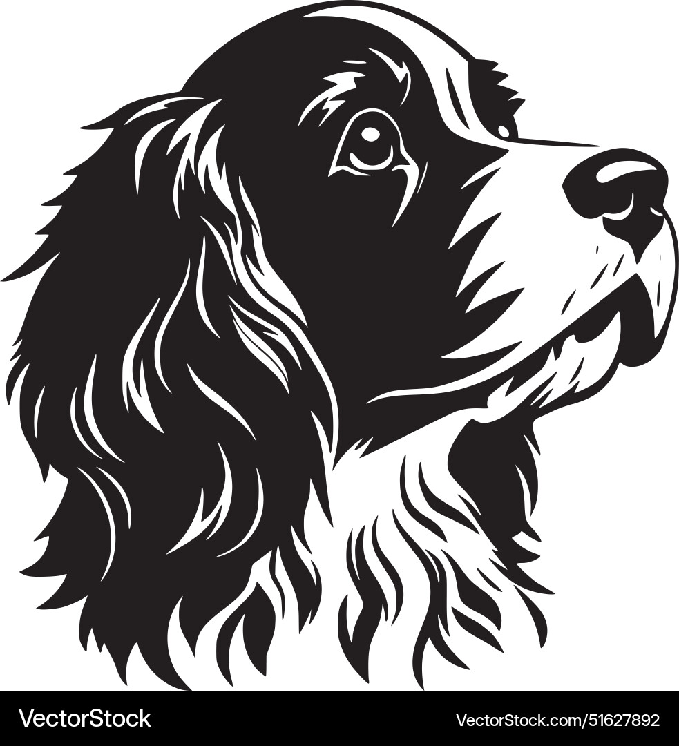 Terrier dog - minimalist and simple silhouette Vector Image