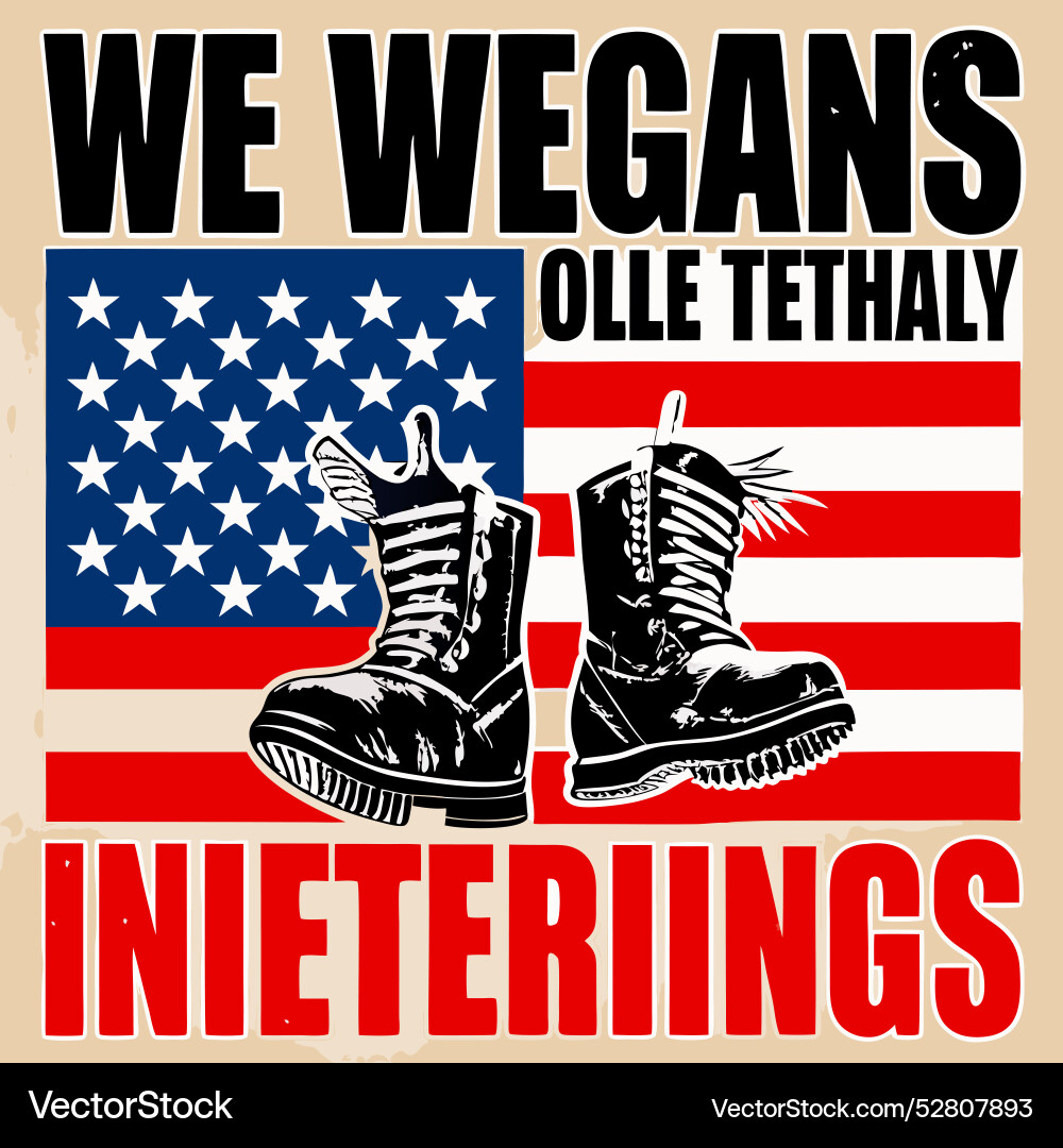 American veteran us maps boots and weapon Vector Image