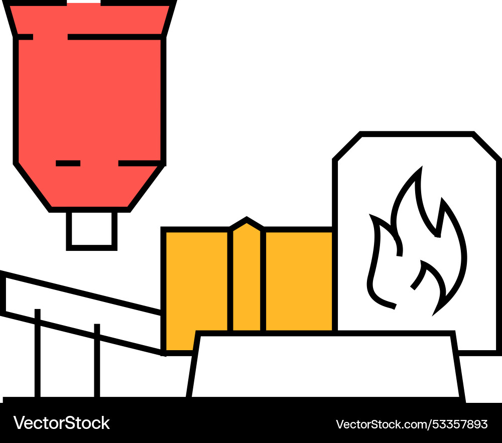 Dried concentrate copper icon color Royalty Free Vector