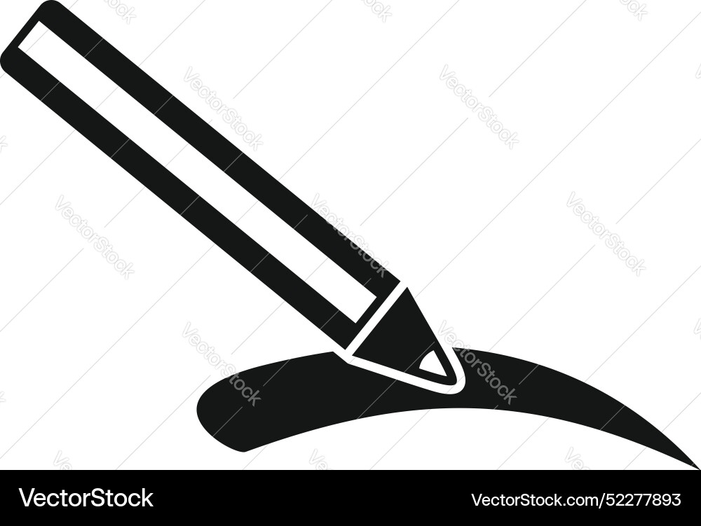 Eyebrow pencil drawing perfect shape icon Vector Image