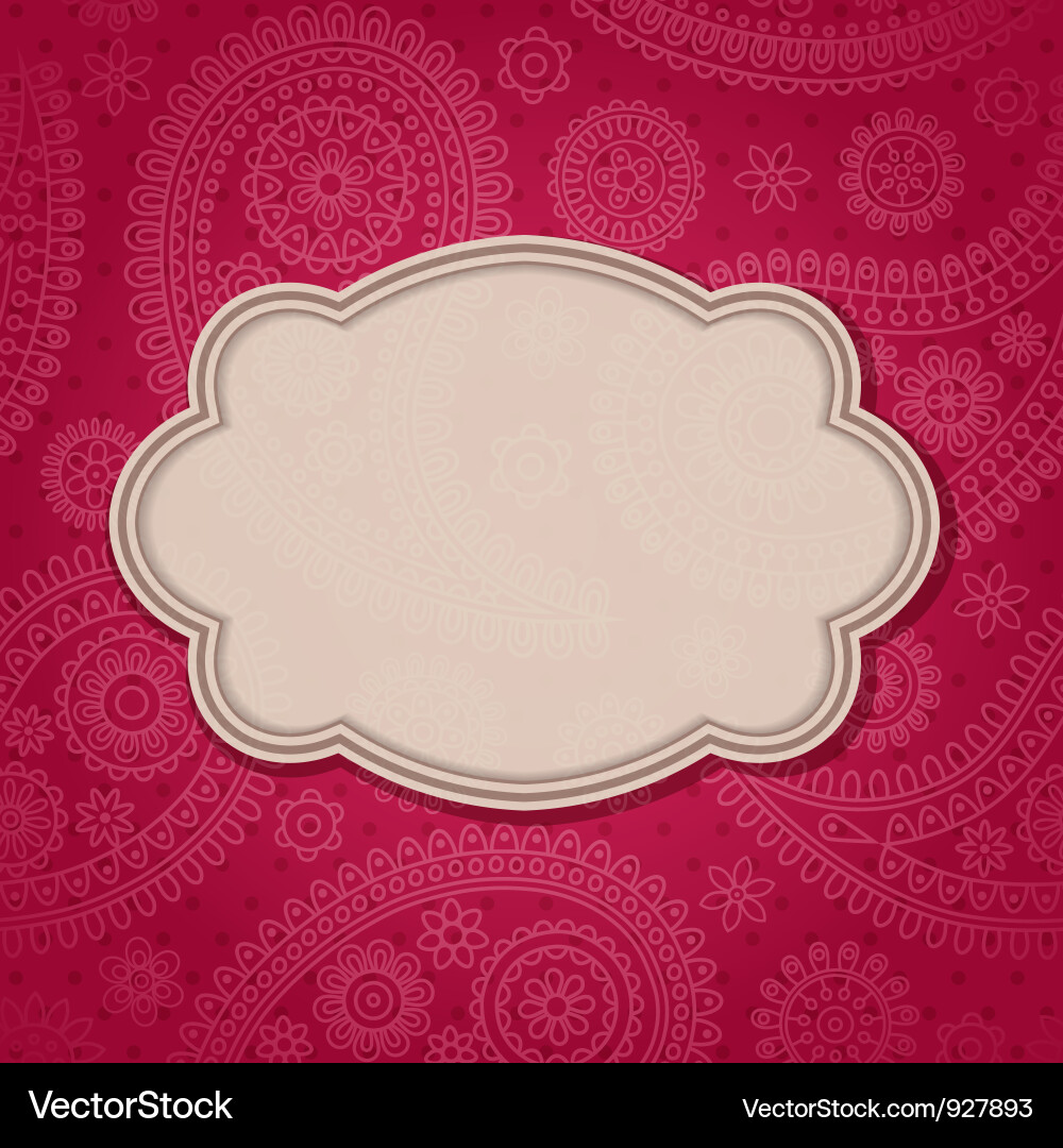 Indian frame Royalty Free Vector Image - VectorStock