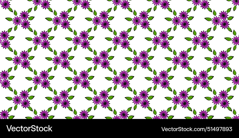 Pattern of purple color flower bunch 73 Royalty Free Vector