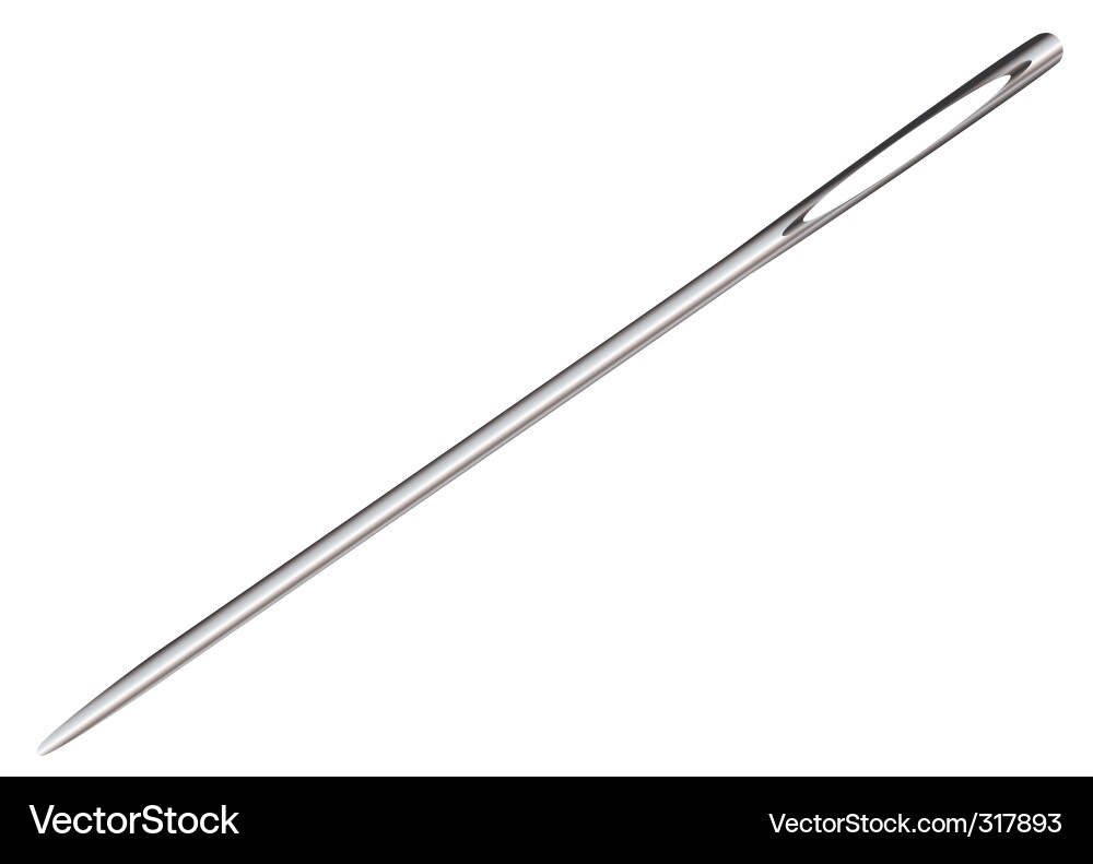 Sewing needle Royalty Free Vector Image - VectorStock
