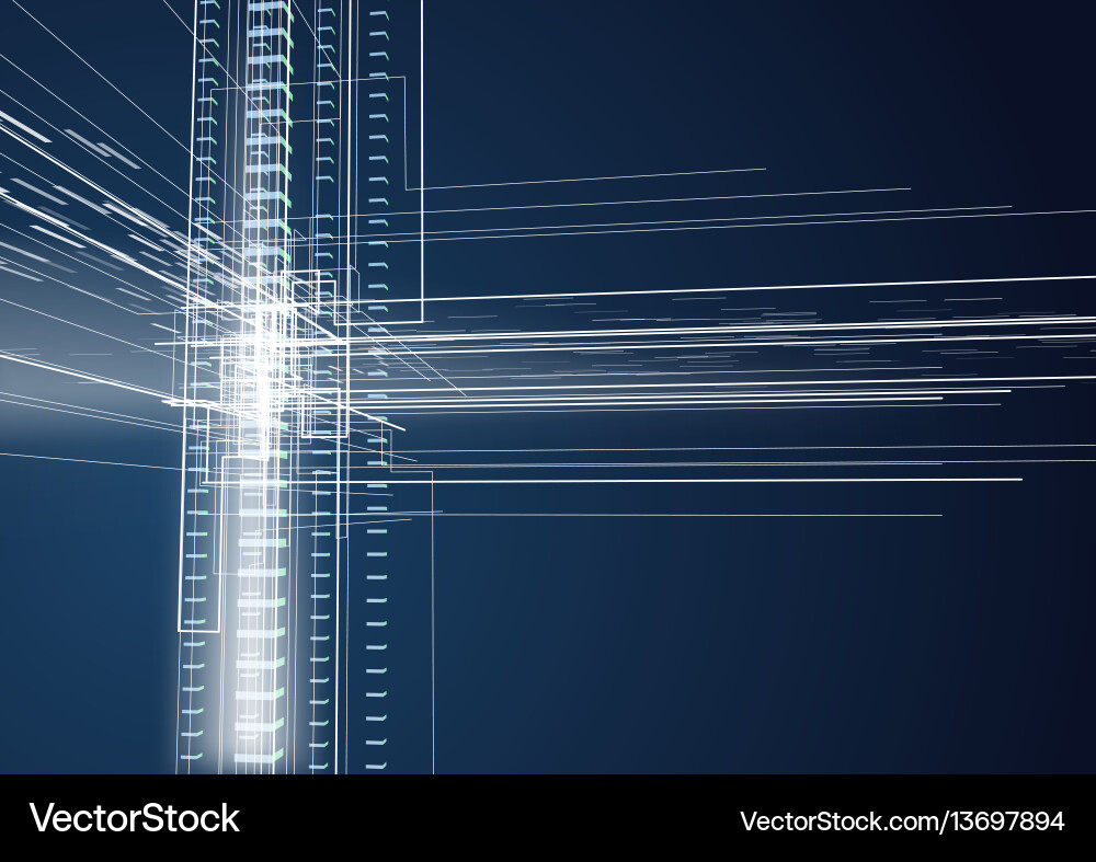 Abstract Technology Stream Royalty Free Vector Image