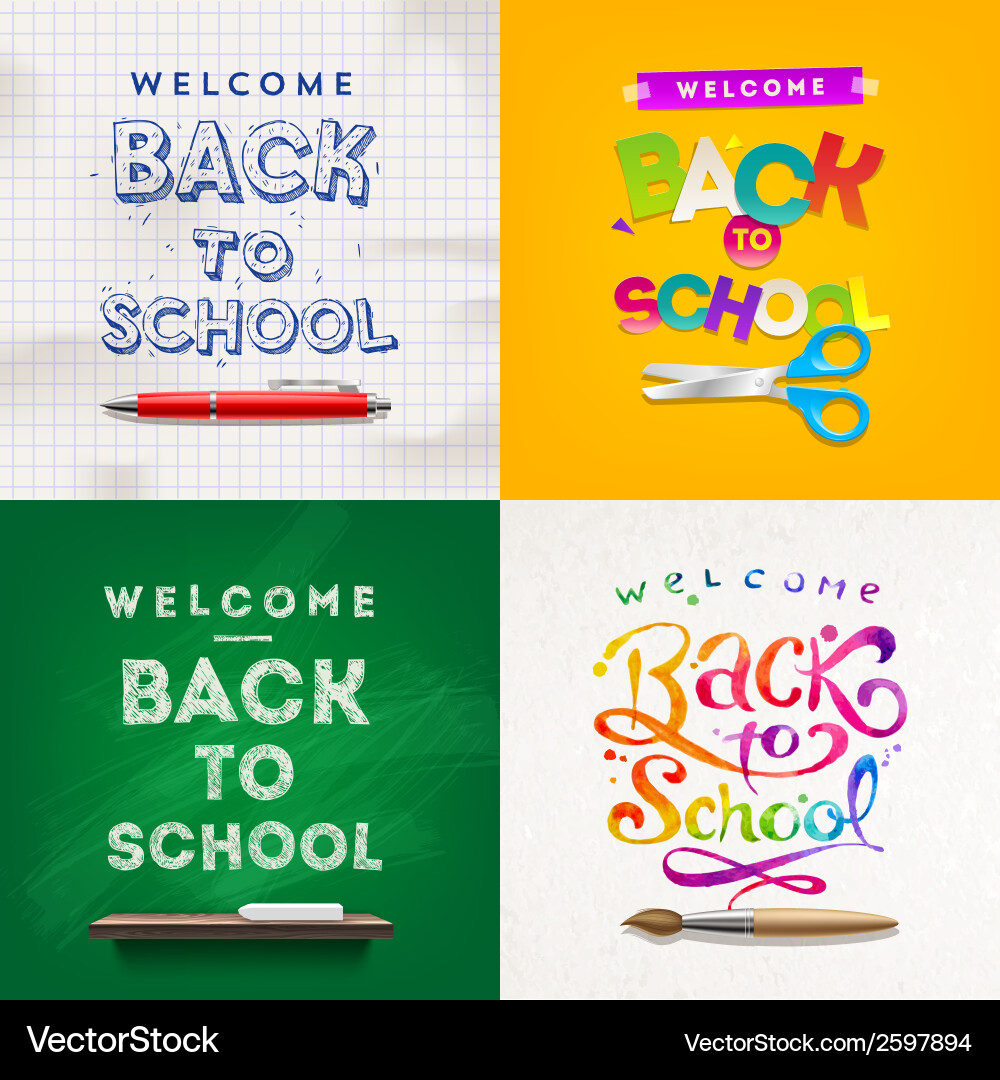Back to School Collection Royalty Free Vector Image
