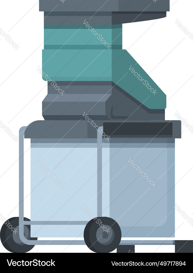 Große Garten Shredder Ikone Cartoon Lizenzfreier Vektor