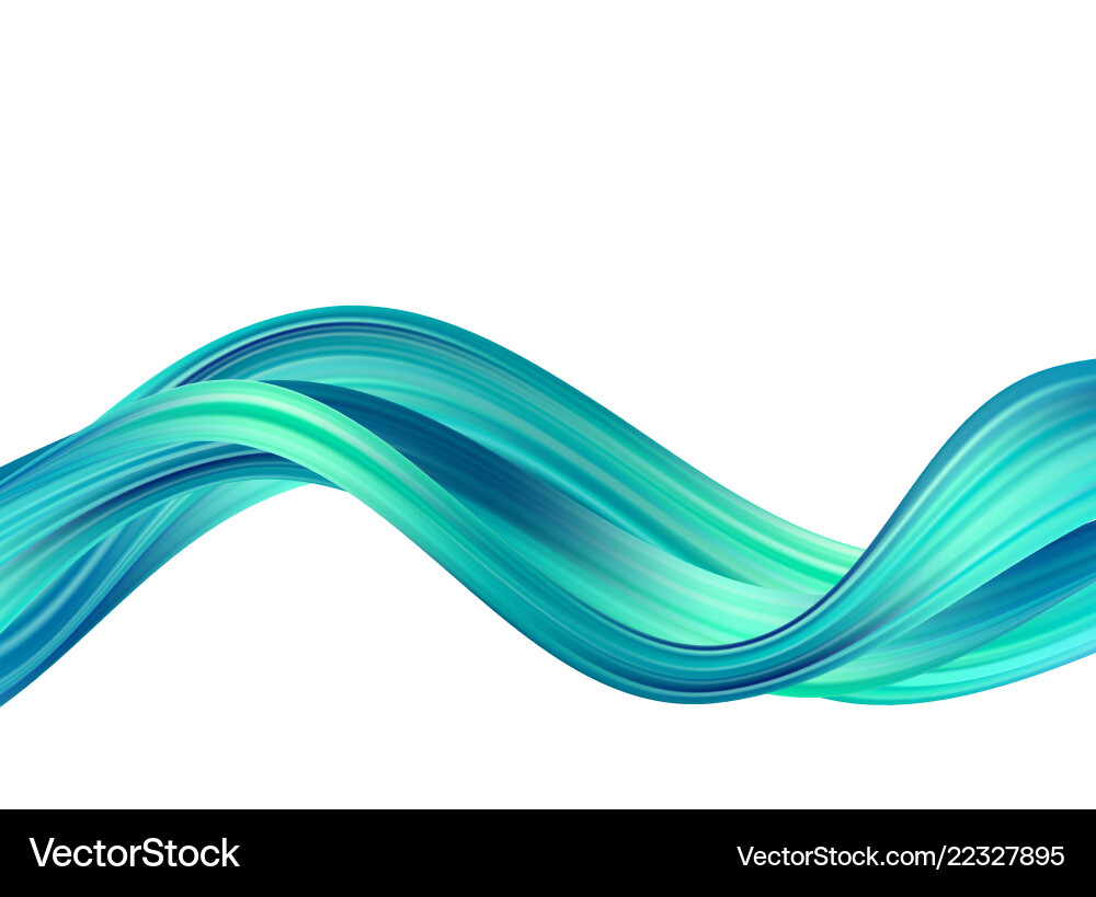 Abstract Color Flow Wave Royalty Free Vector Image