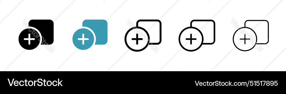 Add icon Royalty Free Vector Image - VectorStock