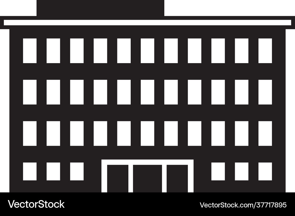 Building silhouette Royalty Free Vector Image - VectorStock